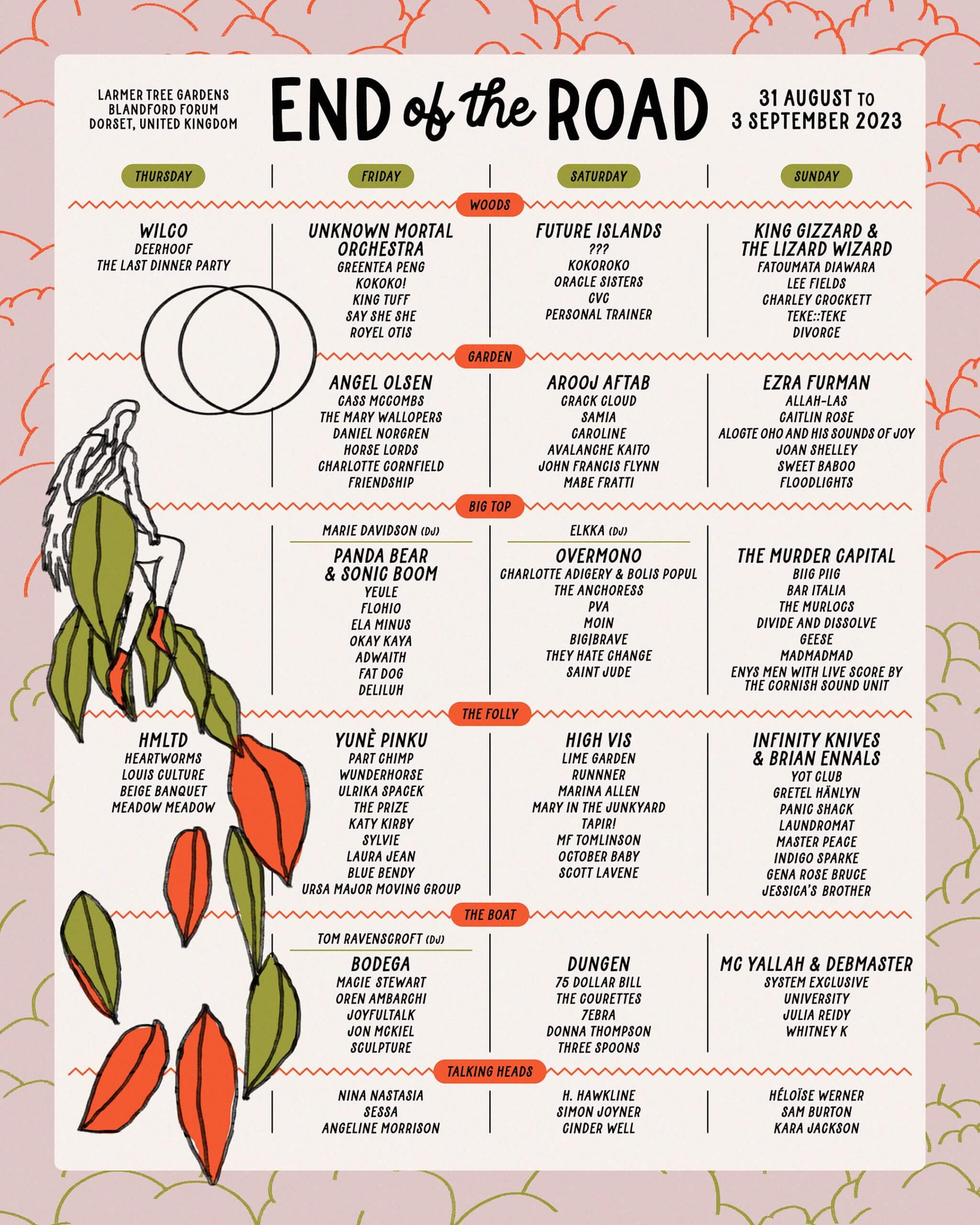 End of The Road 2023 Day Splits Are Here, Plus Bodega, Crack | End of ...